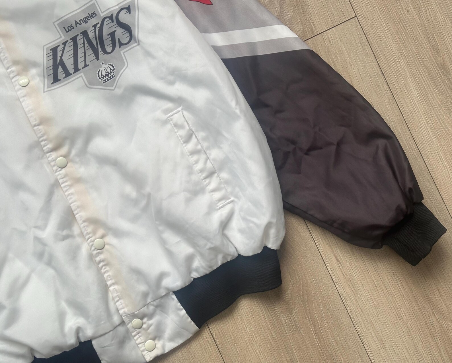 Vintage 90s Los Angeles Kings Jacket by Chalk Line Made in USA Size XL ...