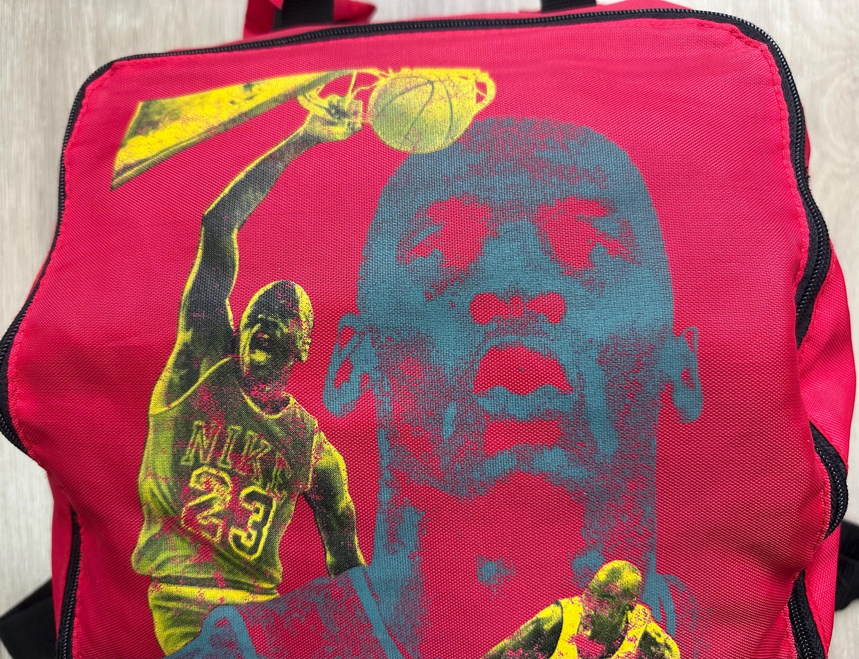 Vintage Nike Michael Jordan #23 80's 90's Backpack Very Rare Slam Dunk ...