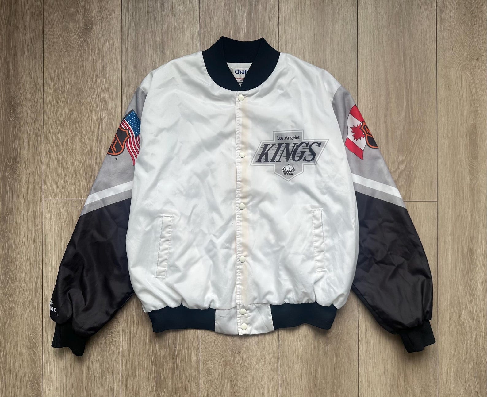 Vintage 90s Los Angeles Kings Jacket by Chalk Line Made in USA Size XL ...