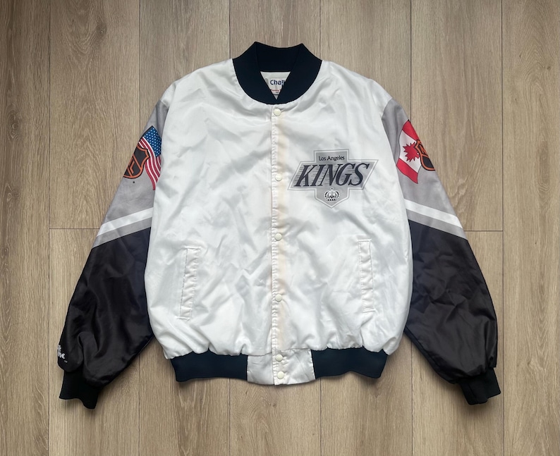 Vintage 90s Los Angeles Kings Jacket by Chalk Line Made in USA Size XL ...