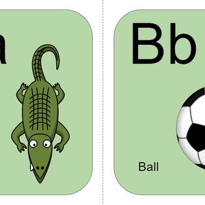 MONTESSORI ALPHABET FLASHCARDS phonics Song Simple - Etsy