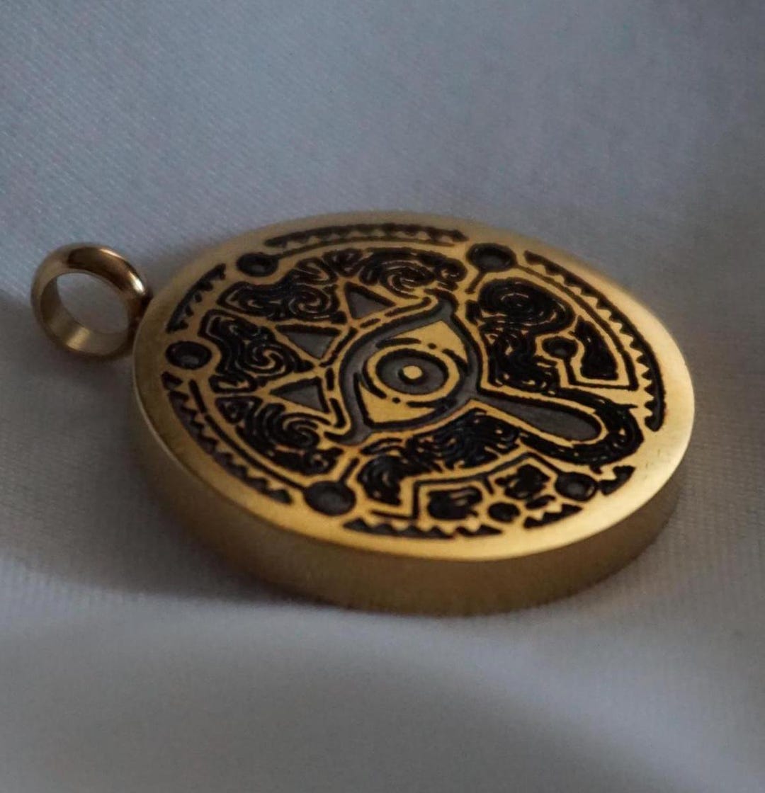 Crest of Sheikah Charm Necklace Pendant Jewelry Gold Necklace Silver ...