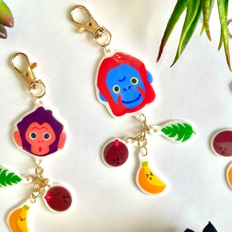 Plastic Monkey Charms - Etsy