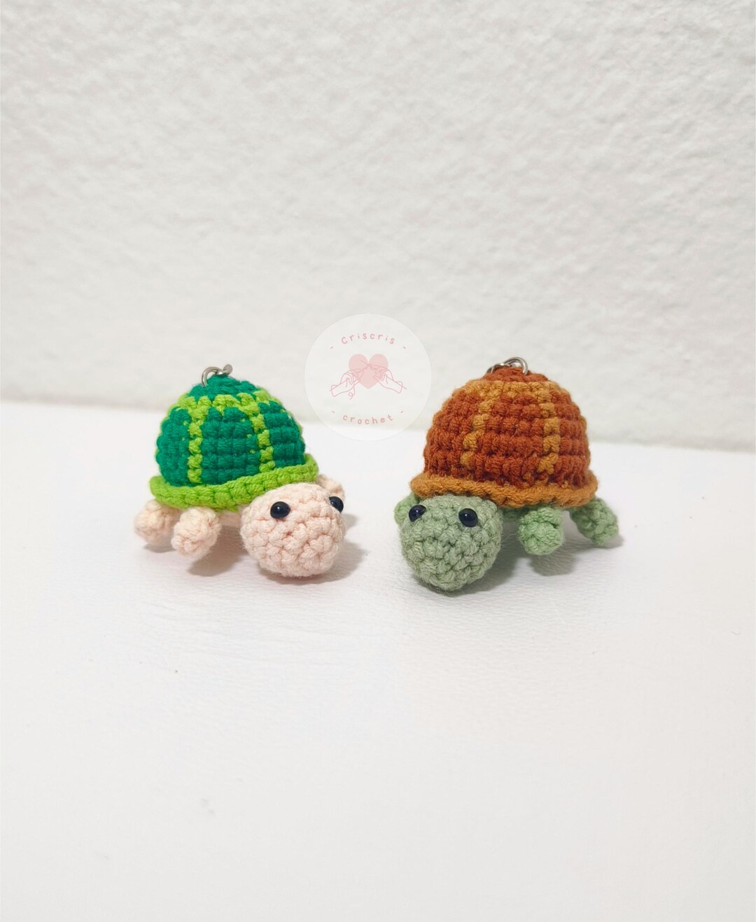 Crochet Turtle Keychain, Amigurumi Turtle Toy Doll, Cute Turtle ...