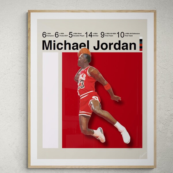 Michael Jordan Poster - Etsy