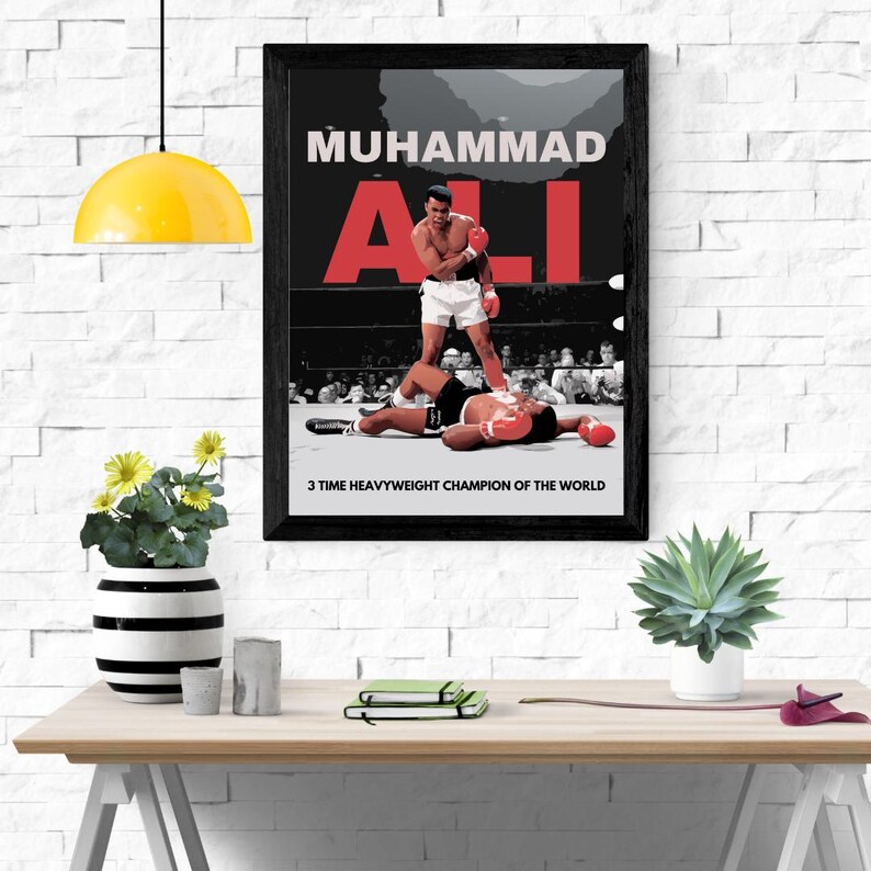 Muhammad Ali Poster, Boxing Art Print, 11x14, 16x20, 18x24, 24x36 ...