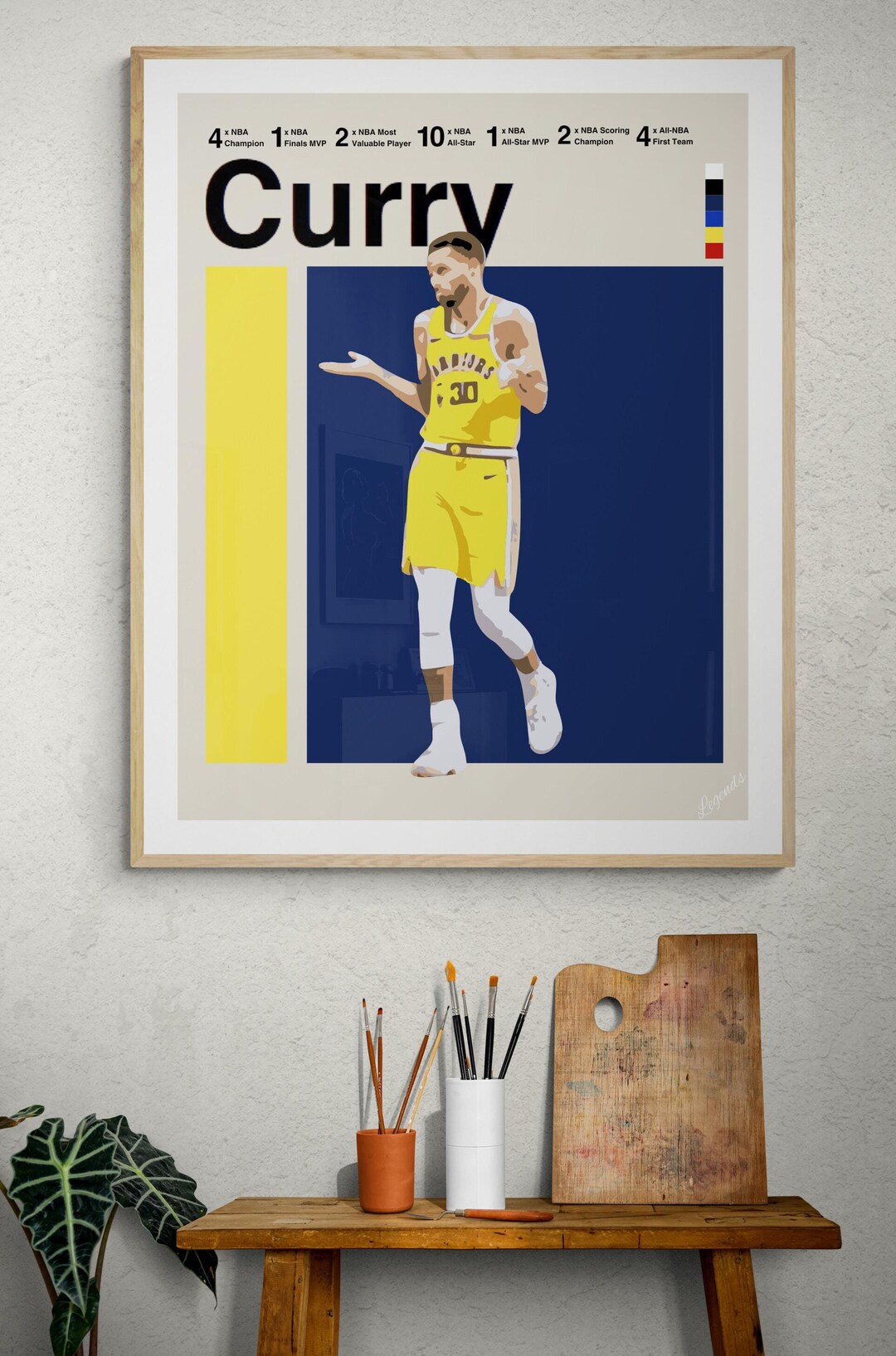 Stephen Curry Poster, Golden State Warriors Print, 11x14, 16x20, 18x24 ...
