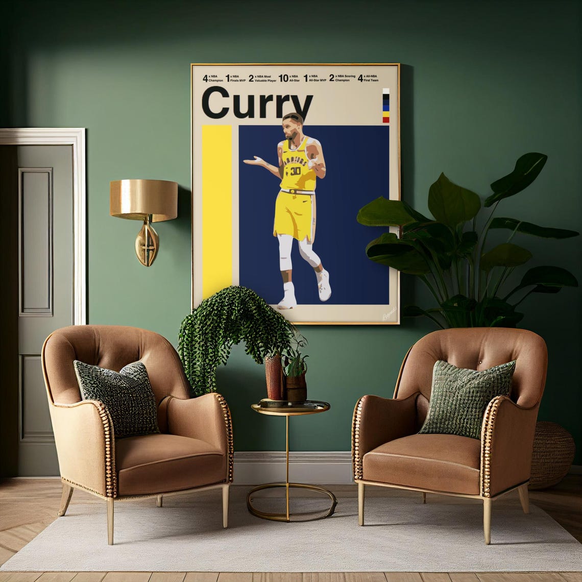 Stephen Curry Poster, Golden State Warriors Print, 11x14, 16x20, 18x24 ...