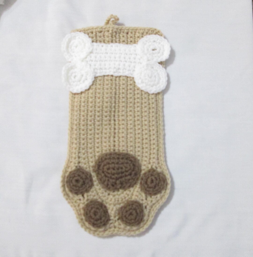Dog Paw Christmas Stocking - Personalized Dog Stocking - Dog Lovers ...
