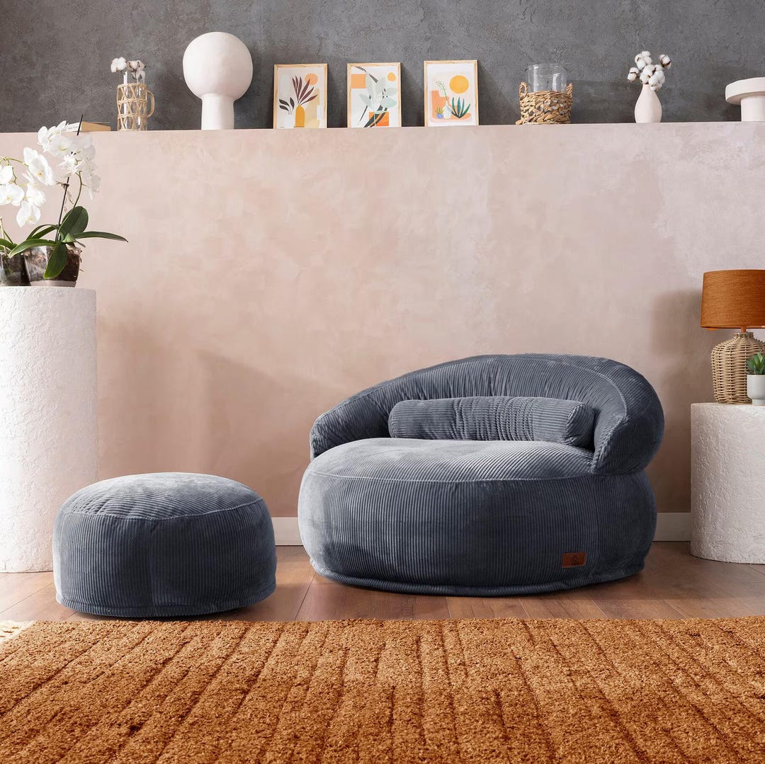 Felix Seat Cushion, Floor Pouf Ottoman, Felix Stuffed Pouf Sofa, Bean ...