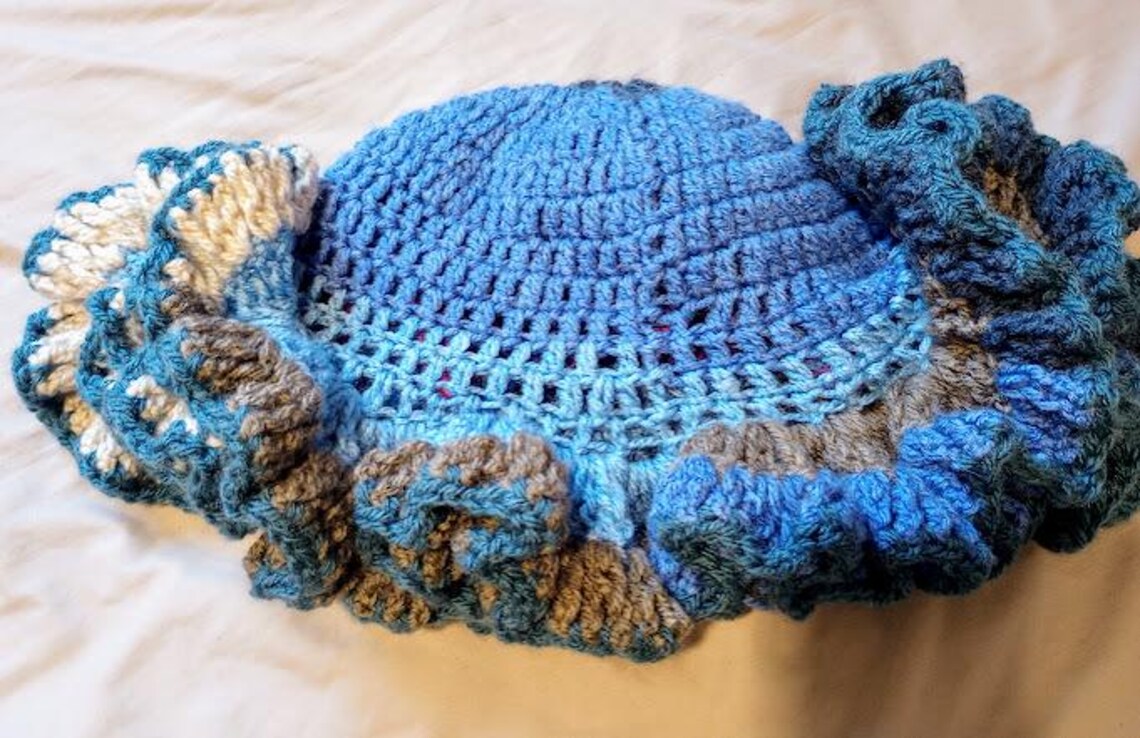 Crochet Ruffle Hats - Etsy