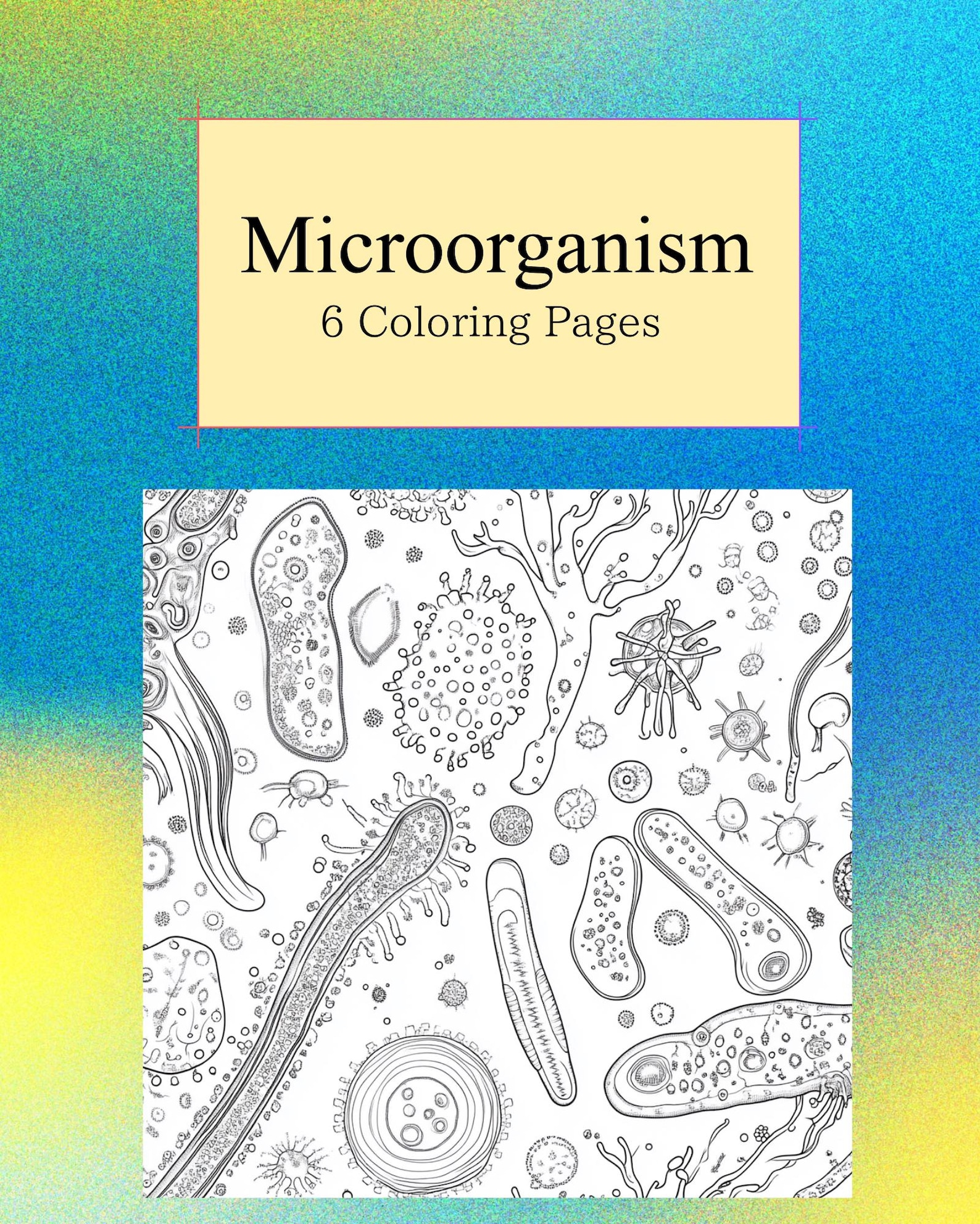 Microorganisms Coloring Pages - Etsy