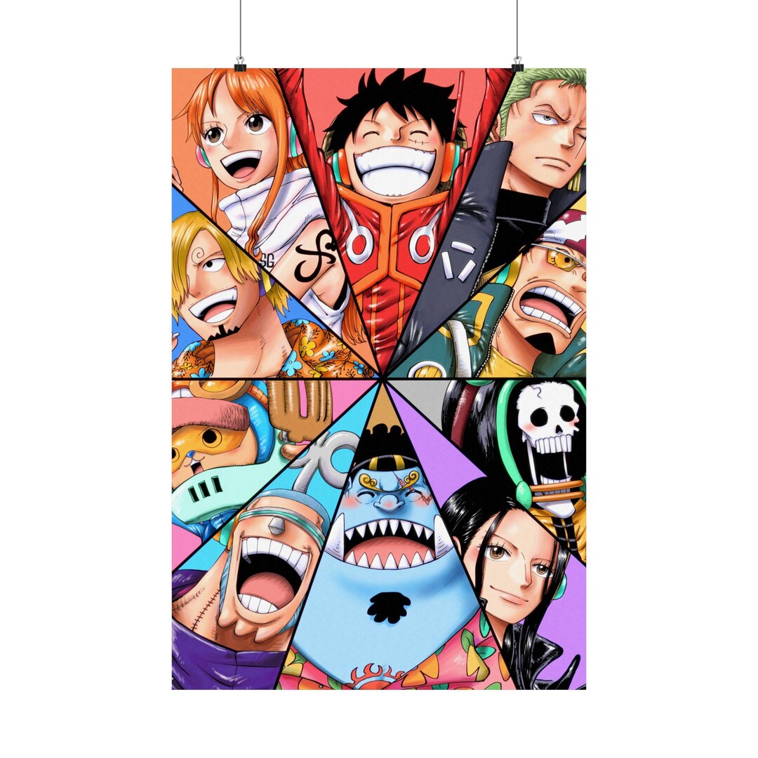 Matte Vertical Poster W/ One Piece Anime Graphic Design - Etsy