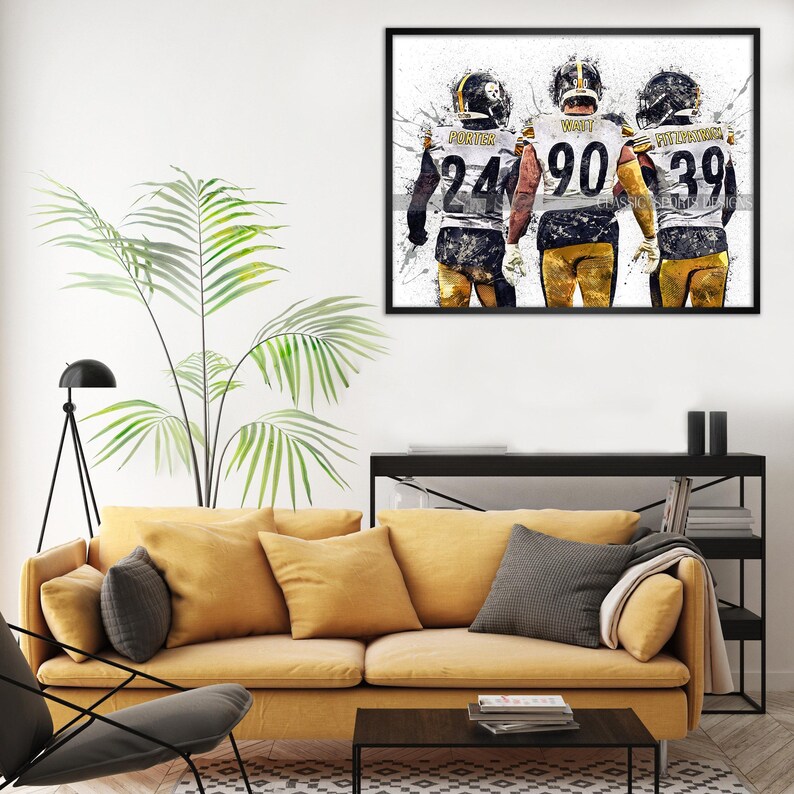 TJ Watt Poster, Joey Porter Jr, and Minkah Fitzpatrick, Pittsburgh ...