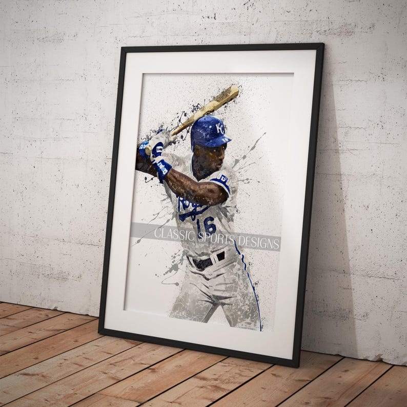 Bo Jackson Poster, Kansas City Royals, Canvas Wrap, Wall Art Print ...
