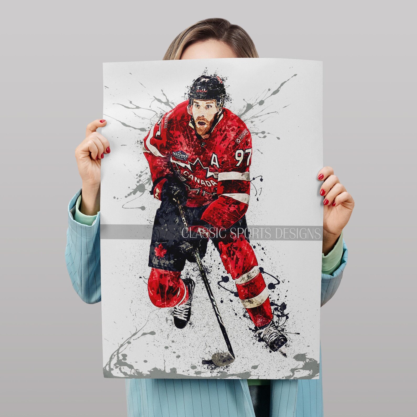 Connor Mcdavid Poster, Canada, 4 Nations Face Off, Canvas Wrap, Wall ...