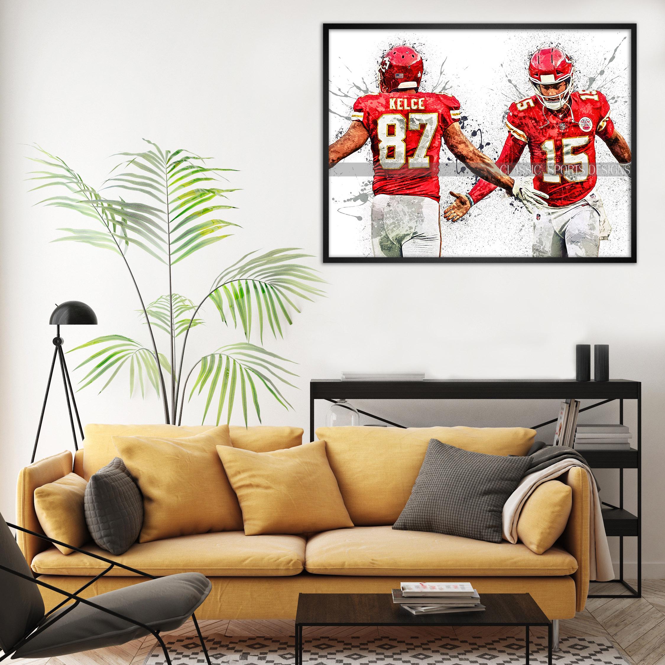 Patrick Mahomes Poster, Travis Kelce, Kansas City Chiefs, Celebrate TD ...