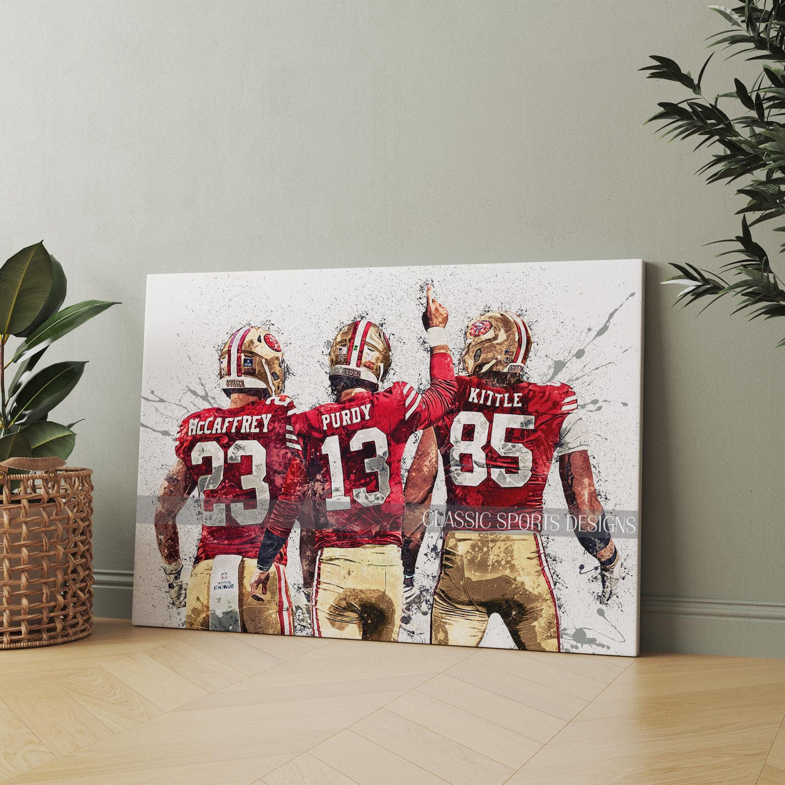 Christian Mccaffrey Poster, Brock Purdy, George Kittle, San Francisco ...