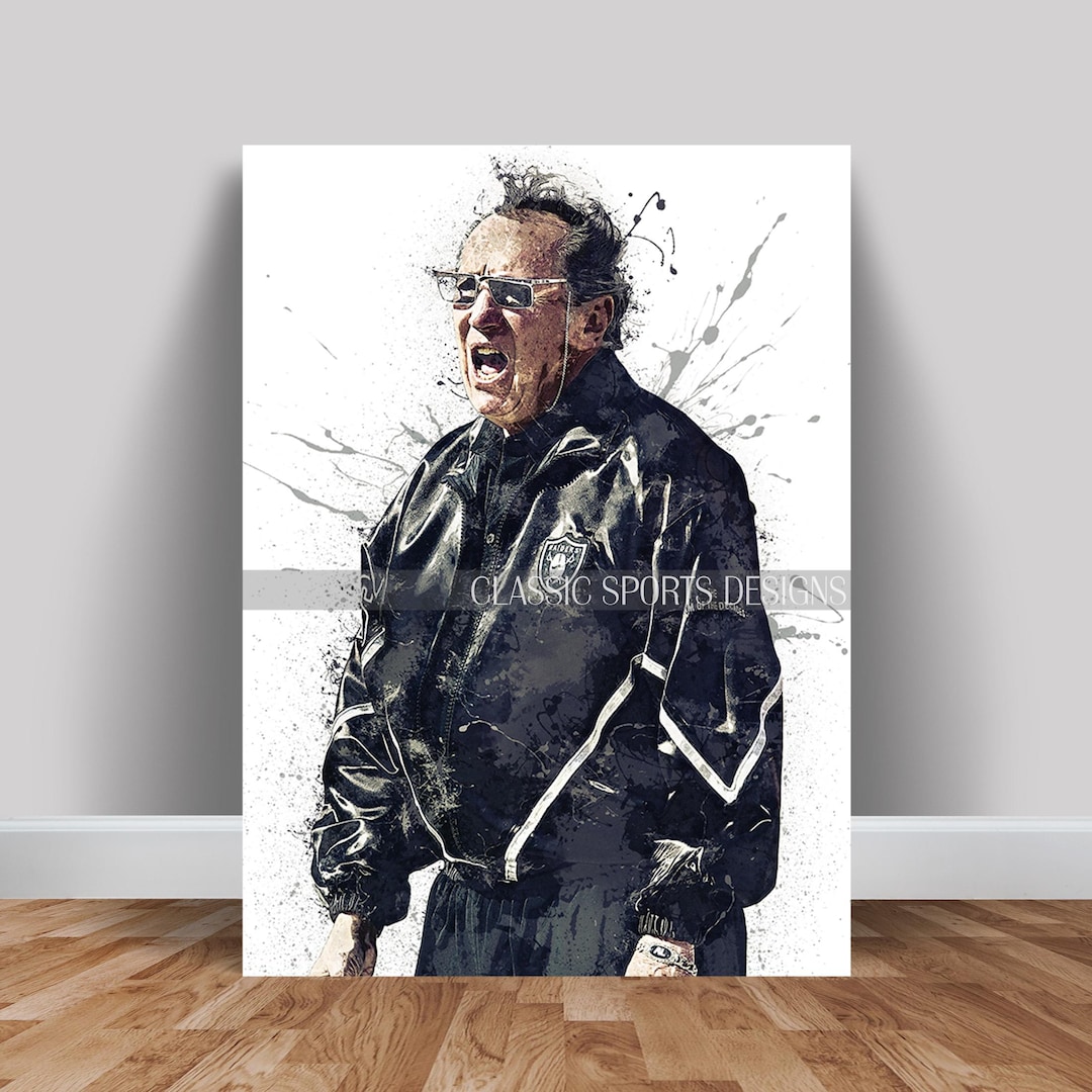 Al Davis Poster, Oakland Raiders, Canvas Wrap, Wall Art Print, Kids ...