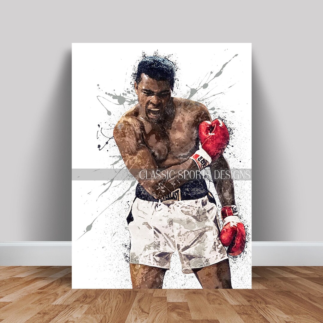 Muhammad Ali Poster, Boxing Heavyweight Champion, Canvas Wrap, Wall Art ...