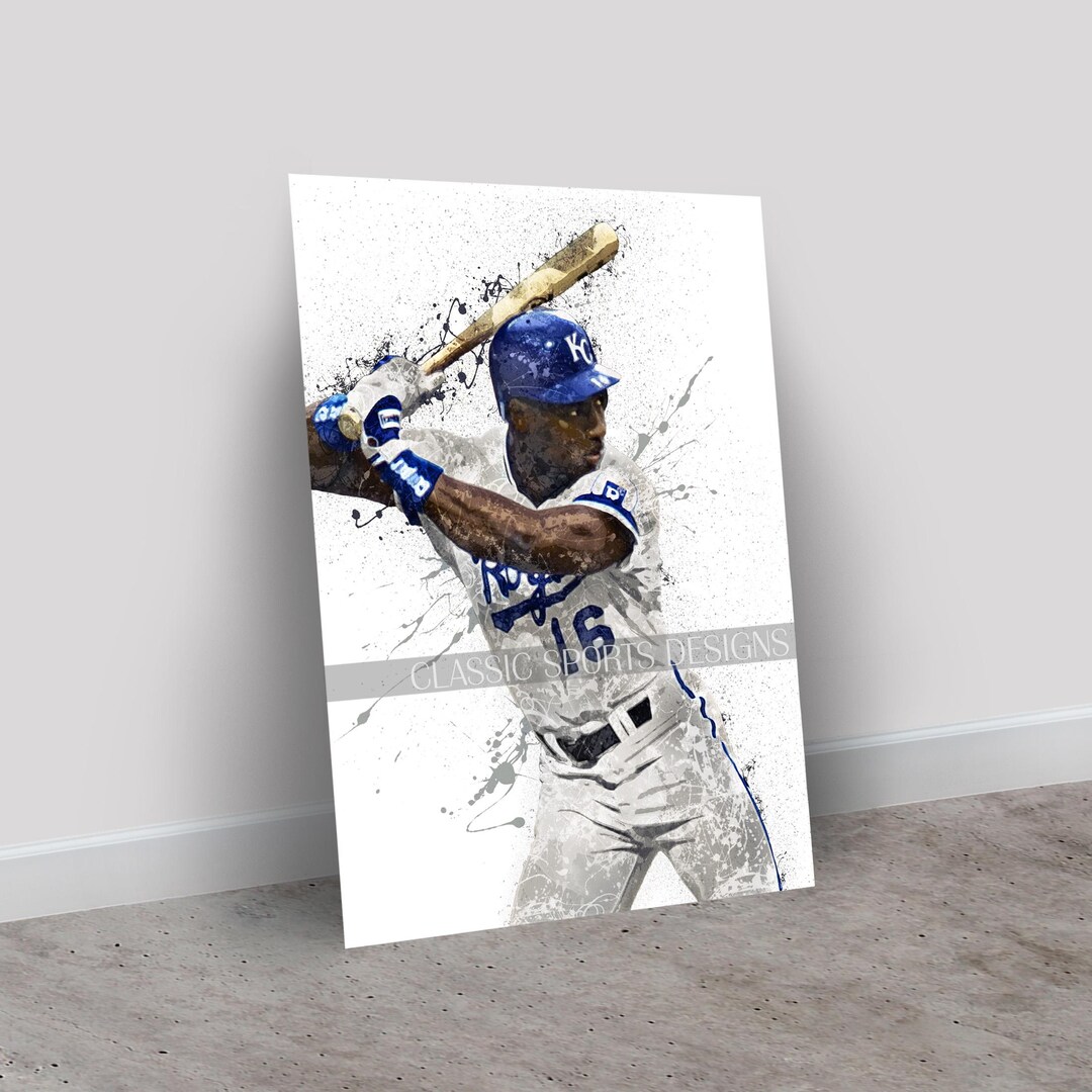 Bo Jackson Poster, Kansas City Royals, Canvas Wrap, Wall Art Print ...