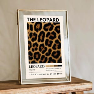 Girly Wall Art Set, Retro Leopard Poster, Leopard Lucky Print, Cheetah ...