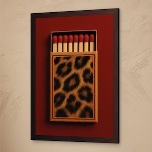 Girly Wall Art Set, Retro Leopard Poster, Leopard Lucky Print, Cheetah ...