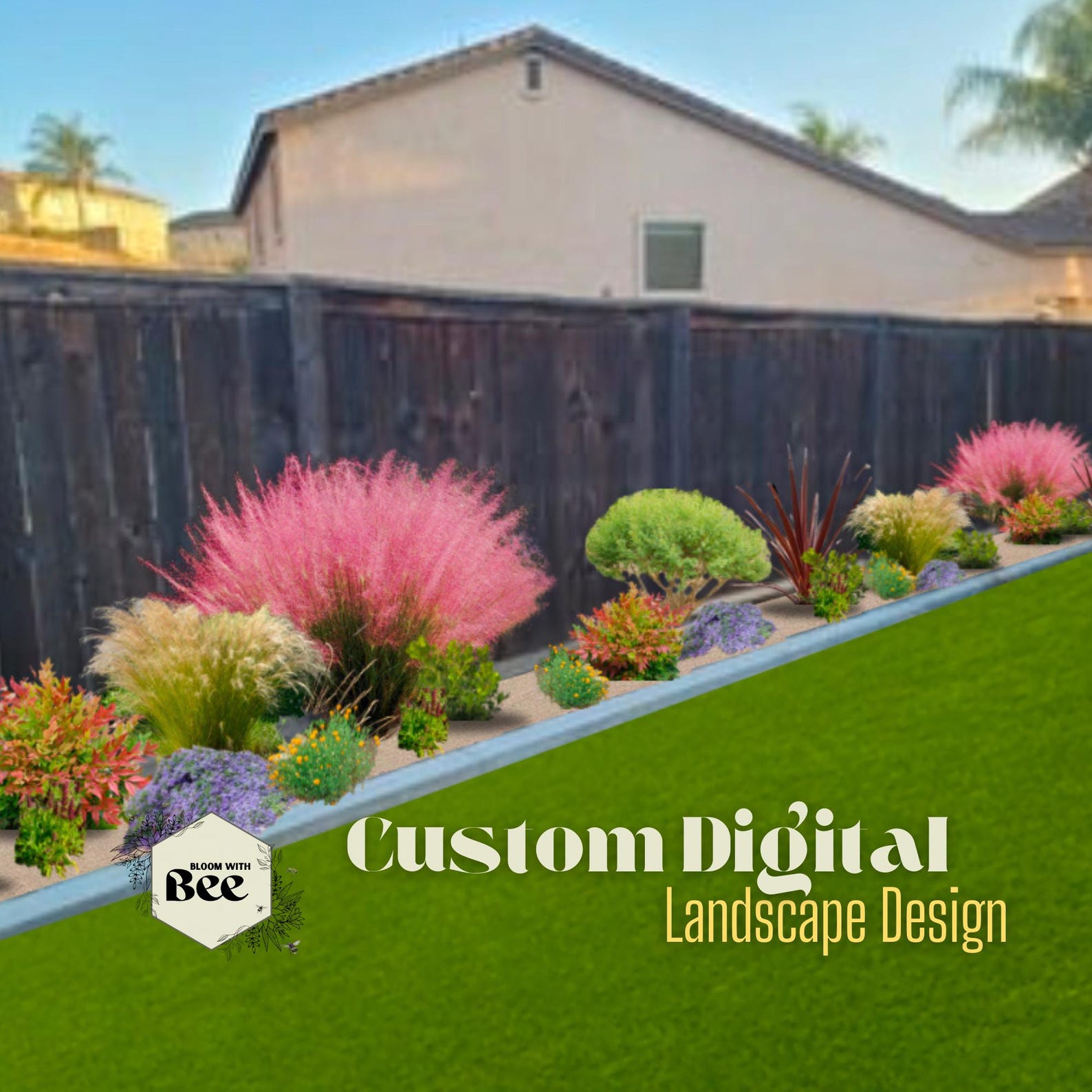 Custom Landscape Design (3 Images Plus a Plant Identification Key) - Etsy
