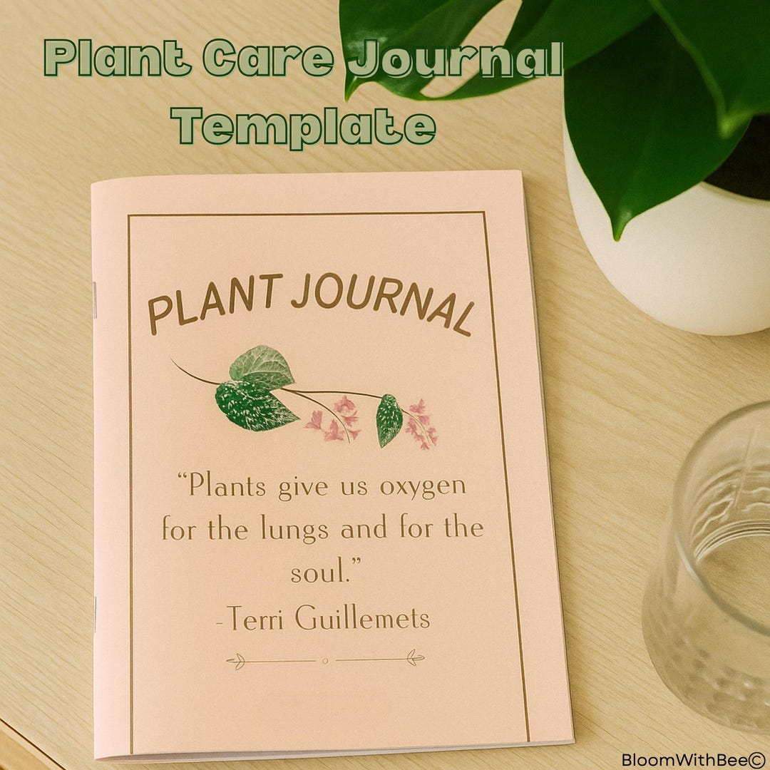 Plant Care Journal Template (digital File) - Etsy