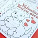 Printable Puppy Valentines to Color - Etsy