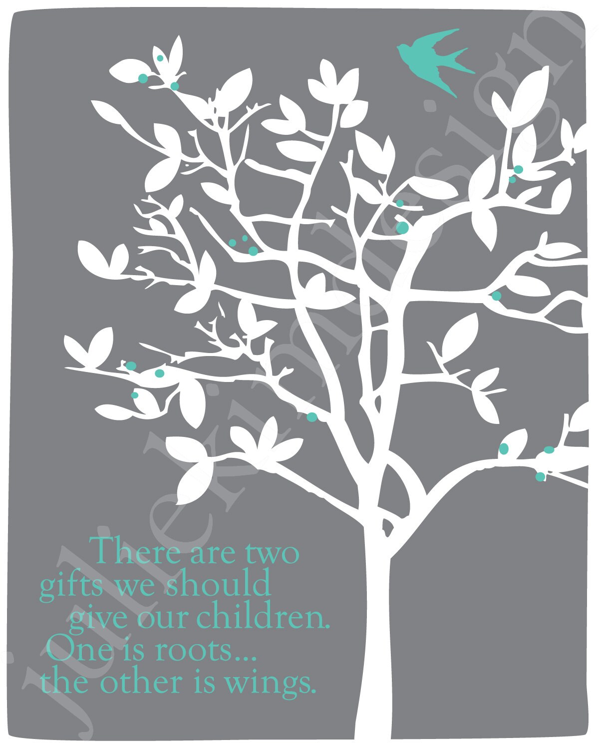 PRINTABLE Roots and Wings PDF 8x10 - Etsy