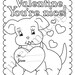Printable Puppy Valentines to Color - Etsy