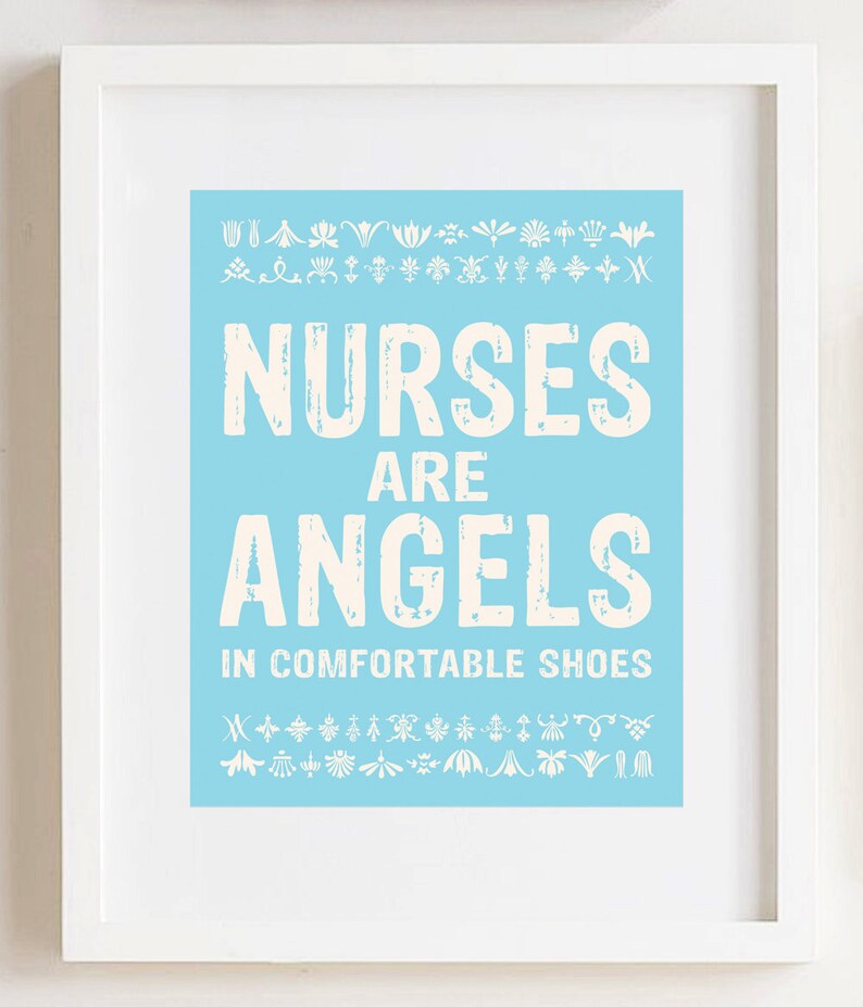 PRINTABLE Nurses Are Angels PDF 8x10 - Etsy