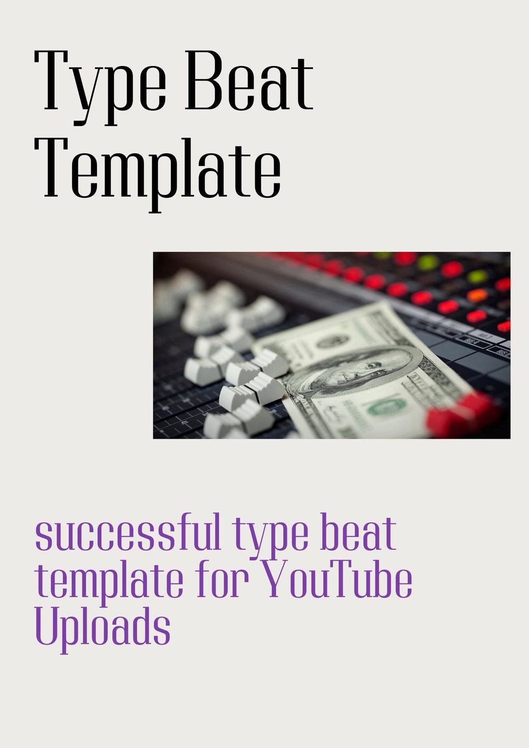 Best Youtube Type Beat Template for Type Beat Guide Template Type Beat ...