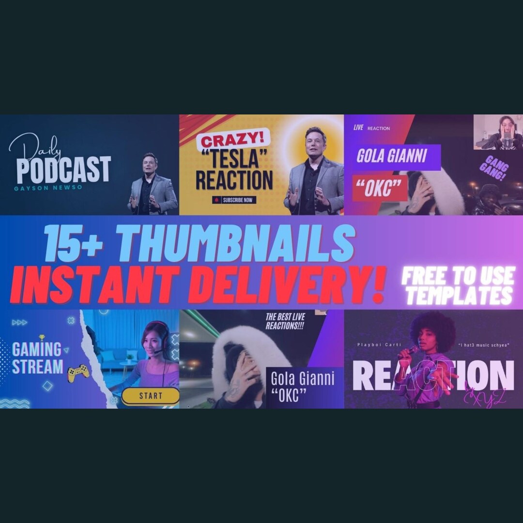 15+ Canva Templates for Thumbnails Templates Thumbnail Template for ...