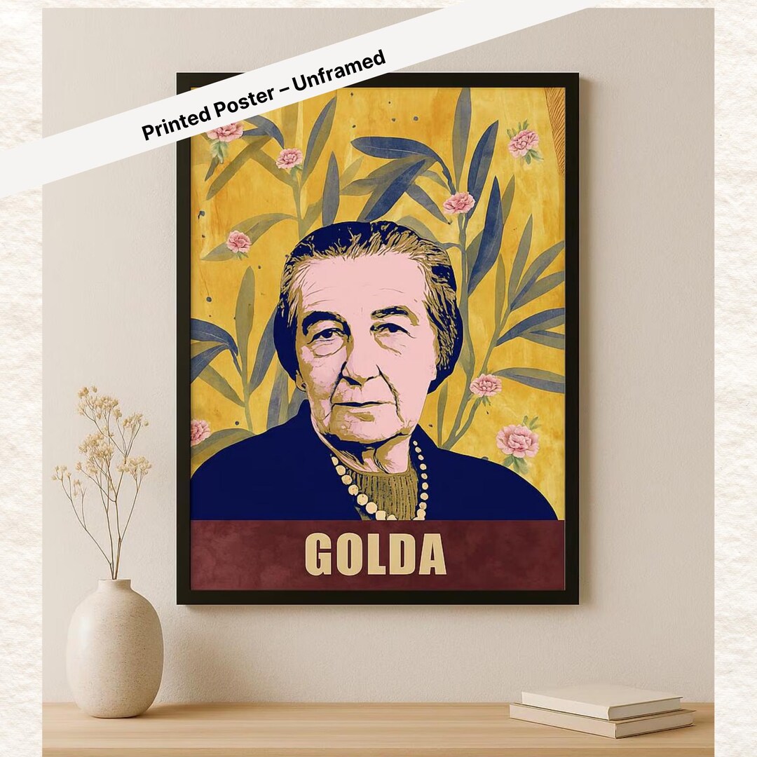 Golda Meir Poster – Inspirational Jewish Wall Art | Printable or Print ...