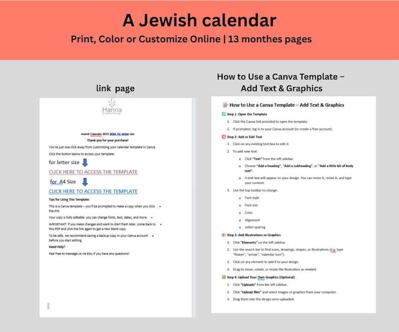 Jewish Calendar 2025-2026: Hebrew Dates, Holidays, Torah Portions ...
