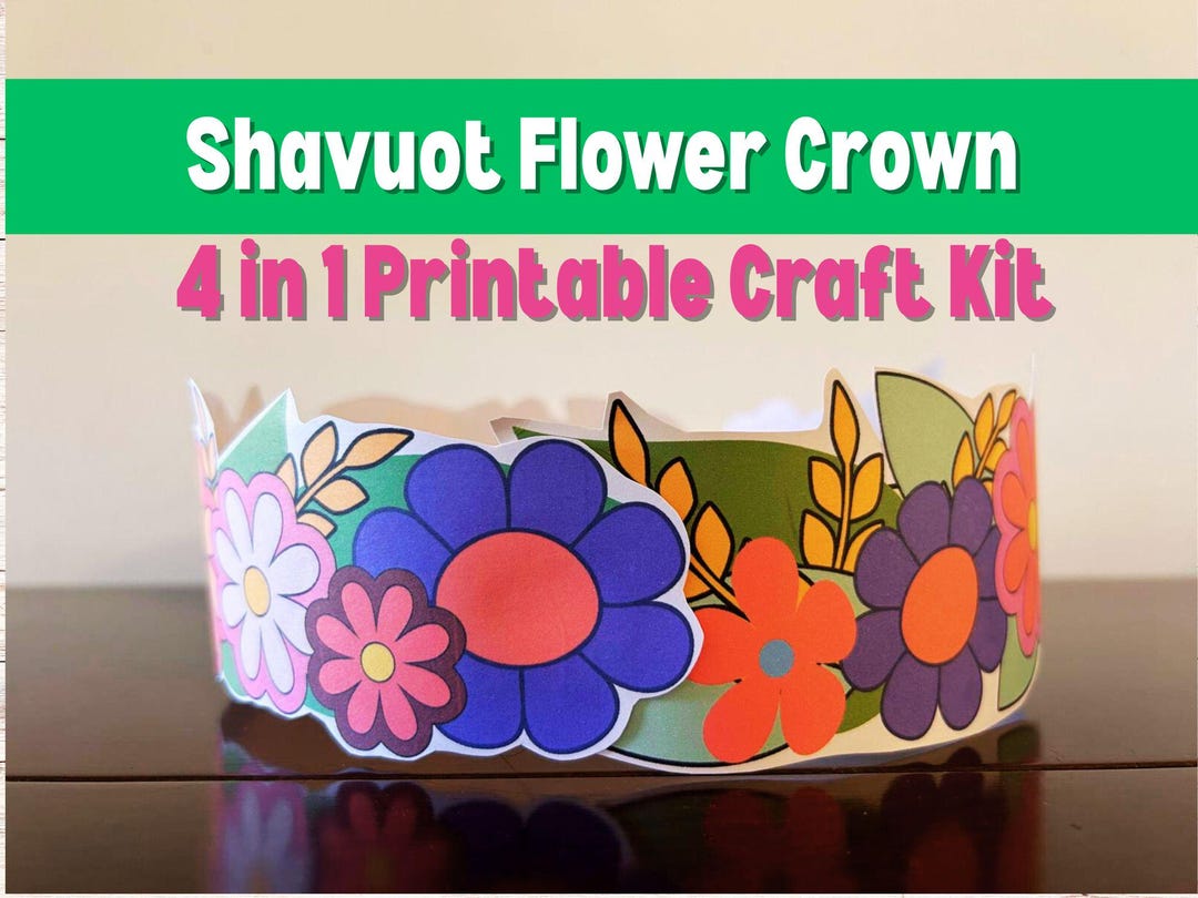 Shavuot Flower Crown Printable - Etsy