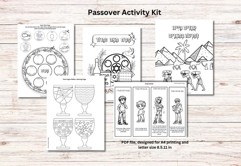 Passover Activity Kit – Red Sea Crossing, Ten Plagues & More - Etsy