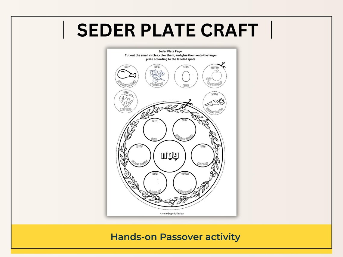 Passover Activities for Kids Printable Pack | Coloring Pages, Seder ...