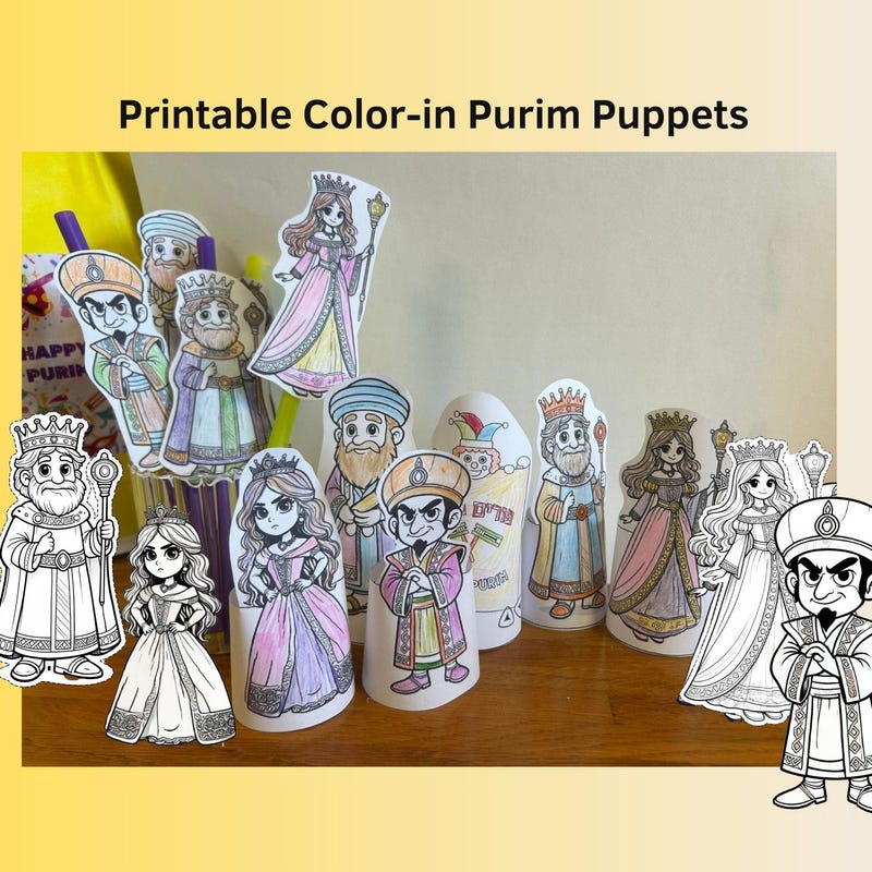 Printable Purim Template - Etsy