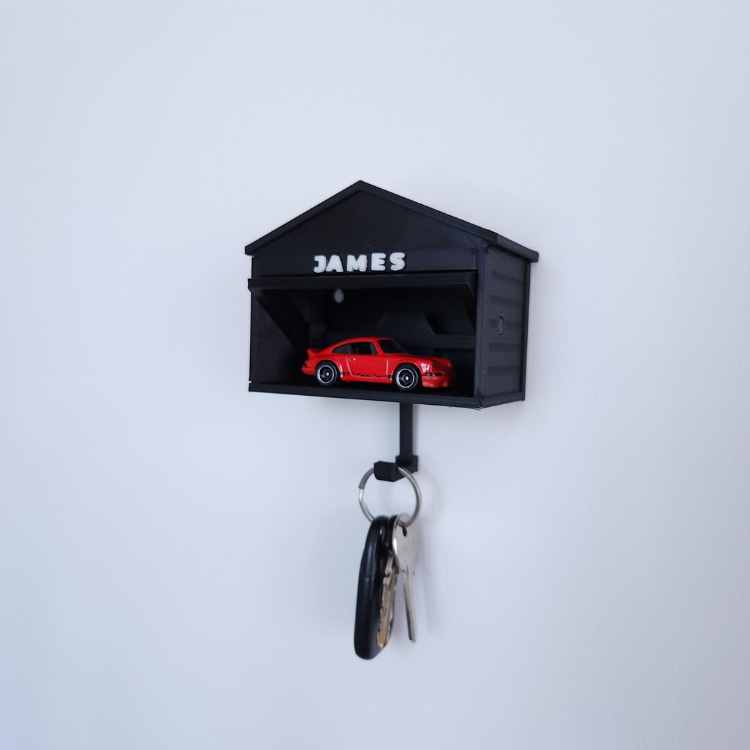 Customizable Key Holder, Hot Wheels Car Garage With Key Hanger, Custom ...