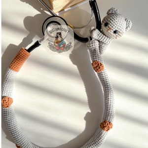 Crochet Stethoscope Cover Pattern, Cat Stethoscope Case, Doctor Gift ...