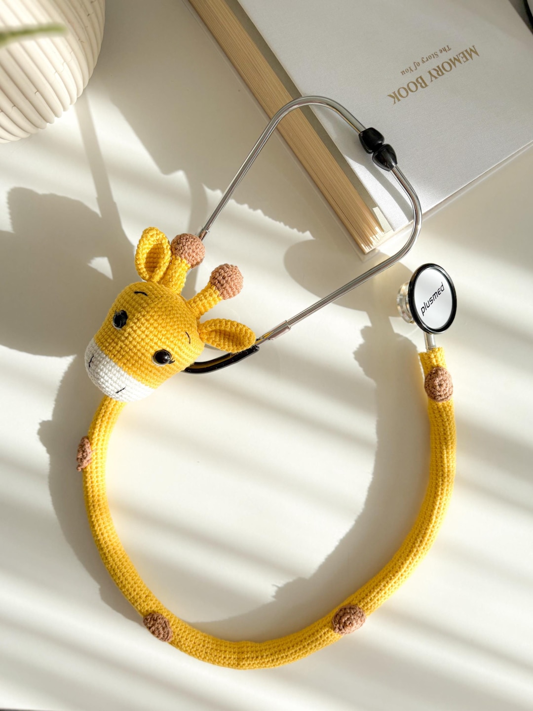 Crochet Stethoscope Cover Pattern, Giraffe Stethoscope Case, Doctor ...