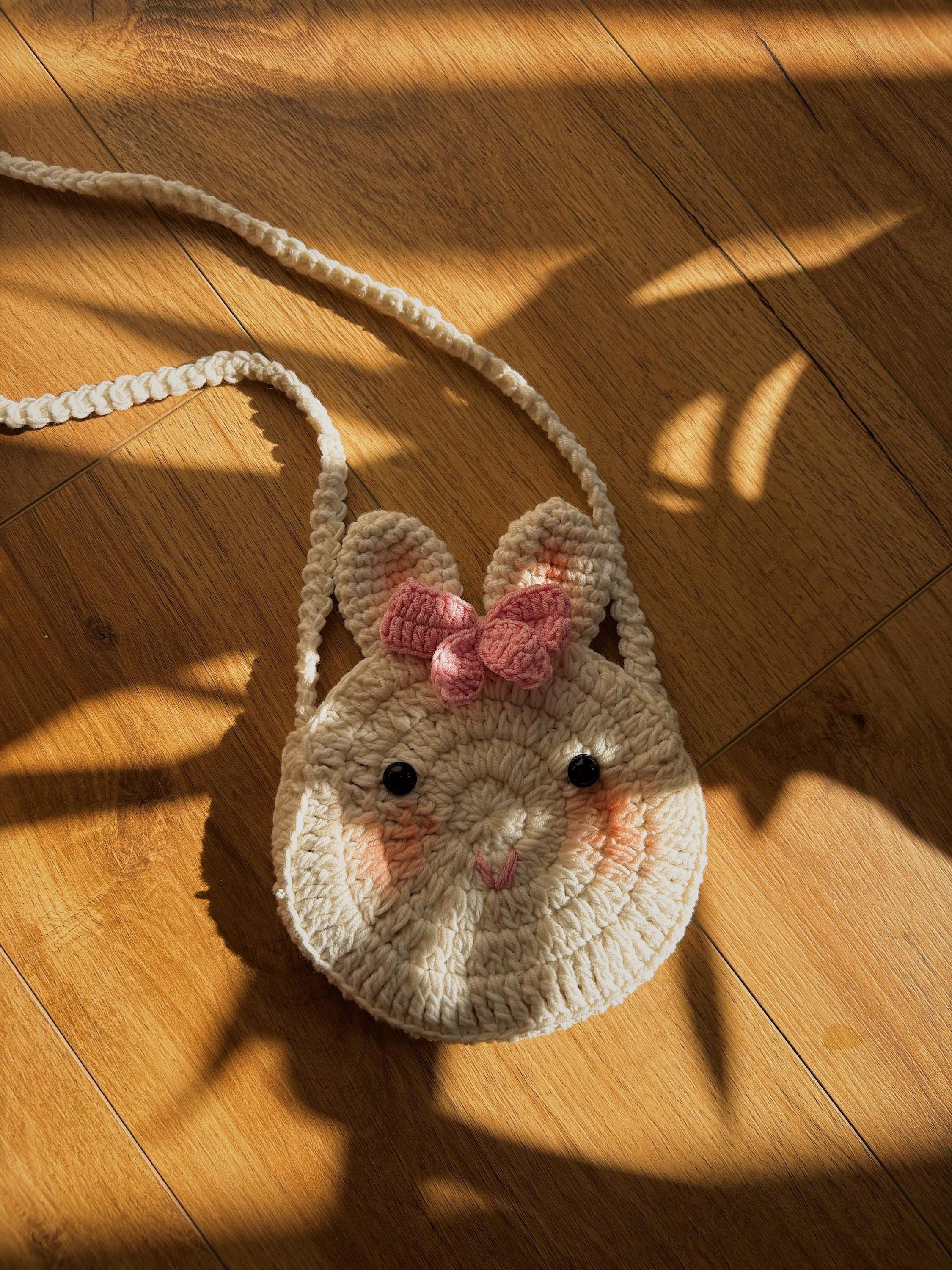 Crochet Bunny Bag Pattern: Amigurumi Style Purse (PDF Digital Pattern ...