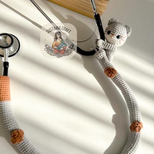 Cat Stethoscope Cover Crochet Pattern: Amigurumi Doctor Gift (PDF ...