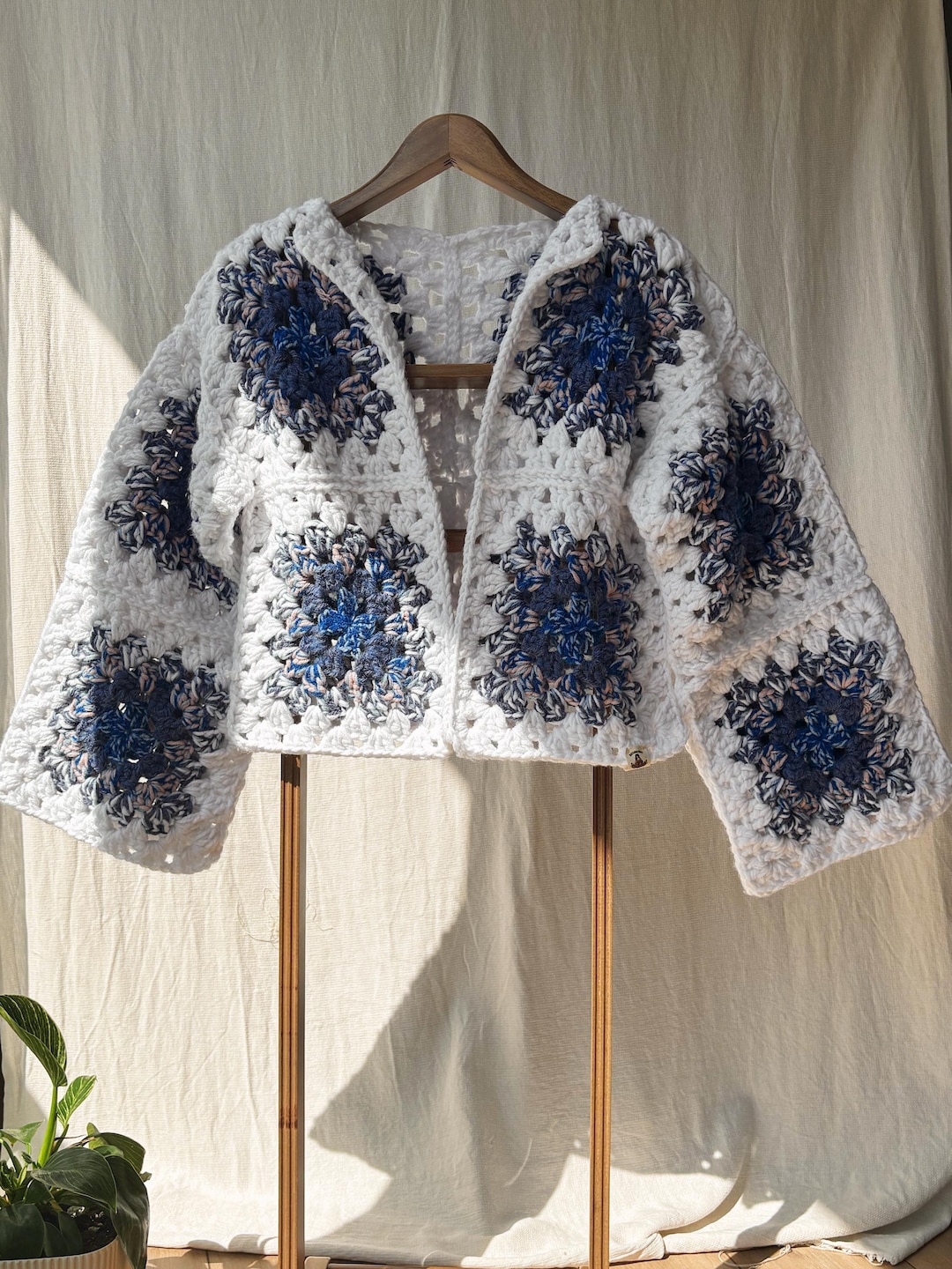 Granny Square Crochet Cardigan Pattern: Modern Cropped Jacket (PDF ...