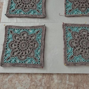 Turkish Granny Square, Big Crochet Granny Square, Crochet Pattern Retro ...