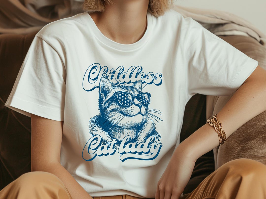 Childless Cat Lady, Kamala Harris 2024 Shirt, Madam President, Funny ...