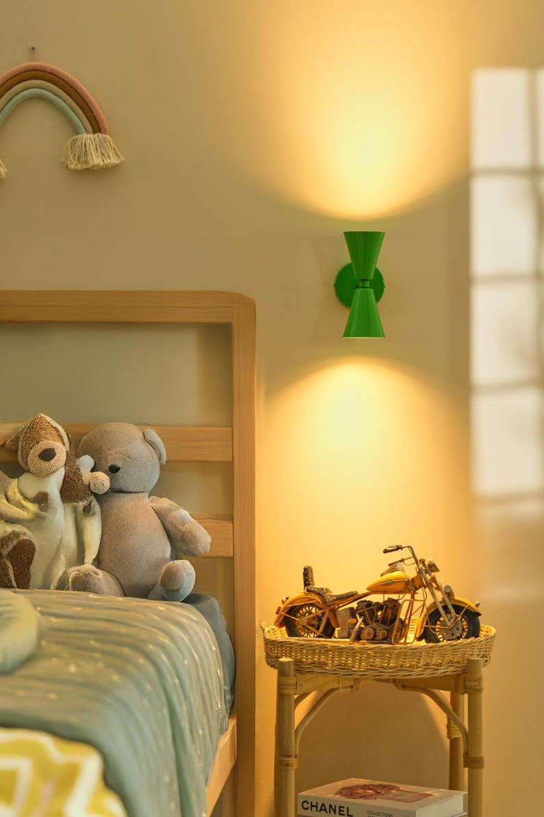 Double Cone Lamp,baby Room Lighting,bedside Lighting,colorful Double ...